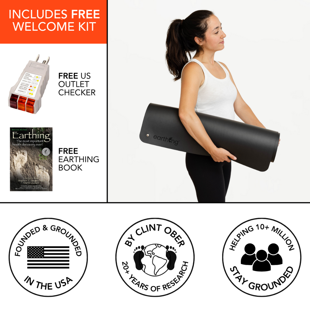 Earthing Double Sided Yoga Mat Kit | Grounding Products From Clint Ober